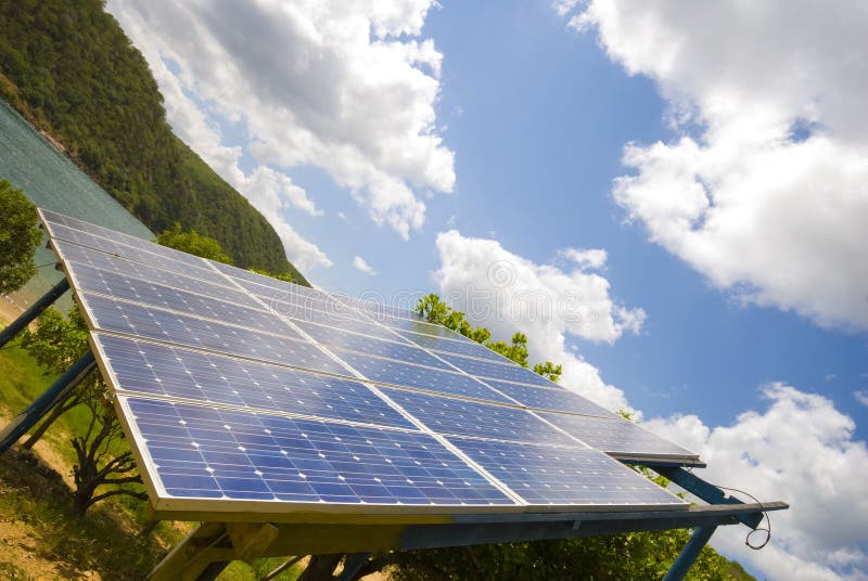 Solar Power stock image. Image of grass, cell, fuel, effect - 11207037
