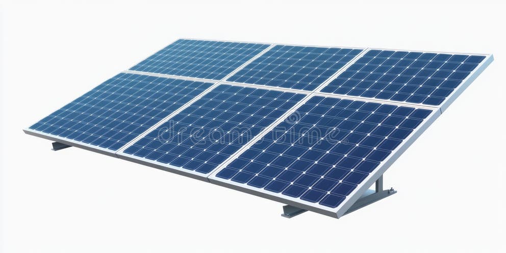 Solar Power Array for Sustainable Energy Production. Stock Image ...