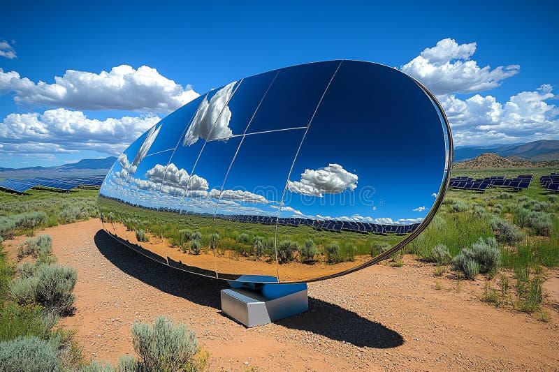 Solar Power Solar Arrays, Reflection, and Clean Energy Shown in a ...