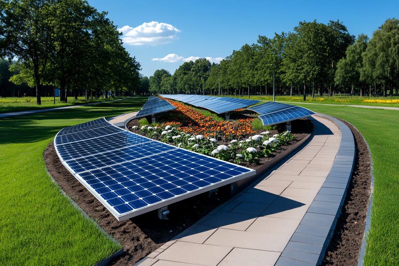 Solar Power Solar Cells, Energy Grids, and Renewable Energy Shown in a ...