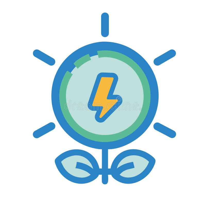 Solar Power Eco Friendly Renewable Stock Illustration - Illustration of ...