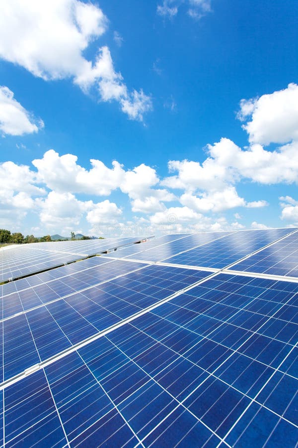 Solar Power for Electric Renewable Energy from the Sun Stock Image ...