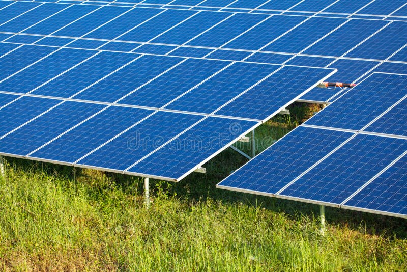 Solar Power for Electric Renewable Energy from the Sun Stock Photo ...