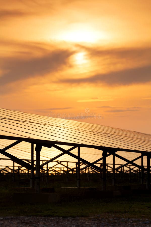 Solar Power for Electric Renewable Energy from the Sun Stock Photo ...