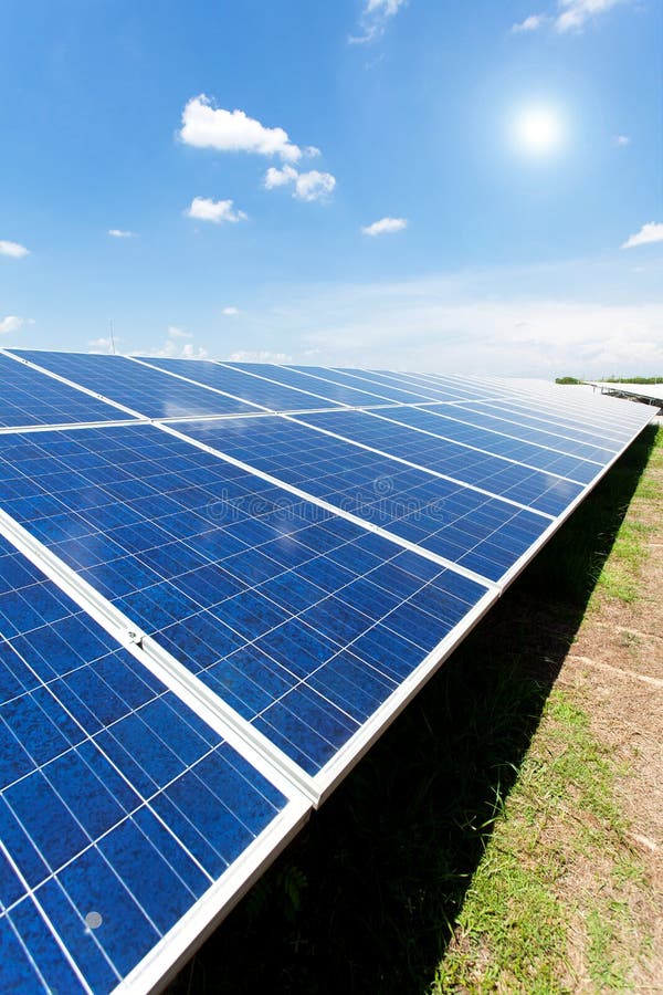 Solar Power for Electric Renewable Energy from the Sun Stock Image ...