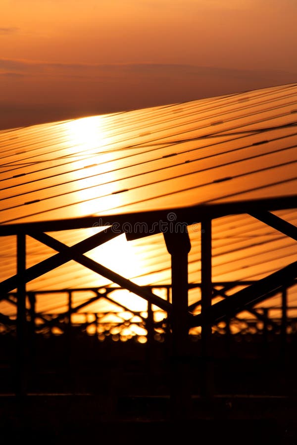 Solar Power for Electric Renewable Energy from the Sun Stock Photo ...