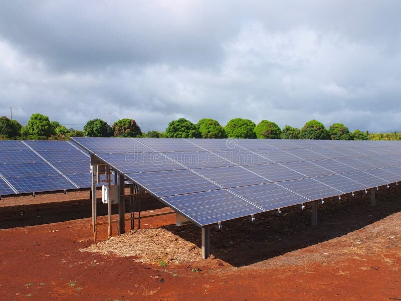 Solar Power Farm stock photo. Image of modern, clean - 43256616