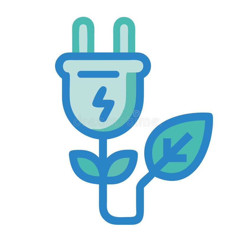 Solar Power Green Energy Plug Renewable Stock Vector - Illustration of ...