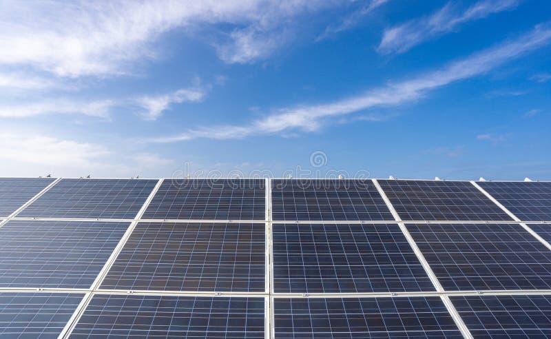 Solar Power. Solar Panel and Sun Energy. Electric from Sunlight. Energy ...