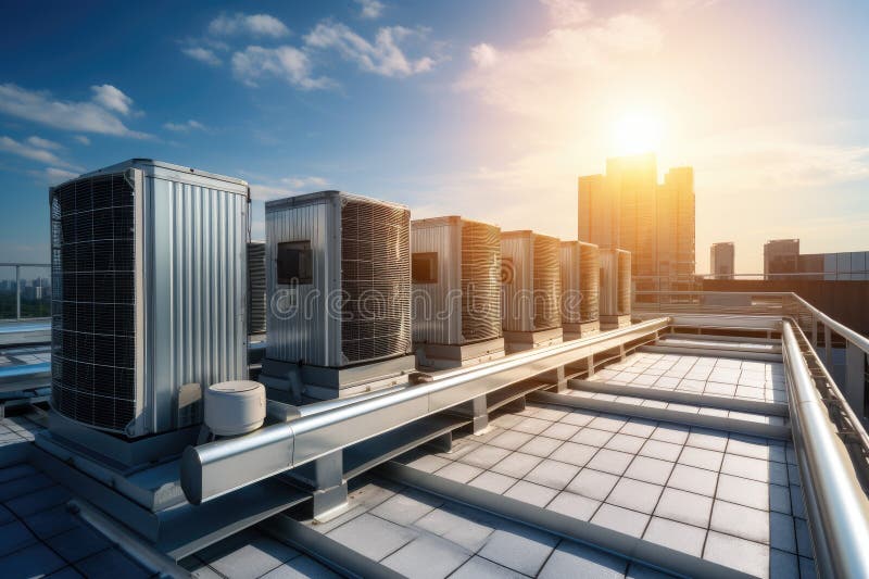 Solar Power Panels and HVAC Systems with Automation Stock Photo - Image ... Solar Power Panels and HVAC Systems with Automation Stock Photo - Image ...