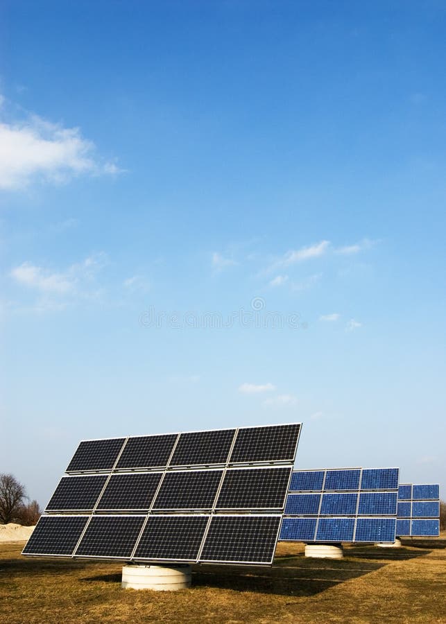 Solar power plant stock image. Image of science, warming - 4550417