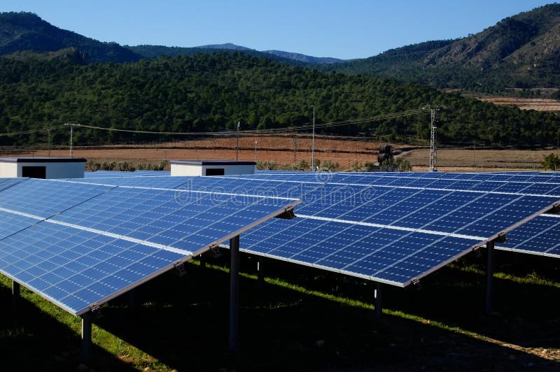 Solar power plant stock image. Image of photovoltaic, charge - 8072147