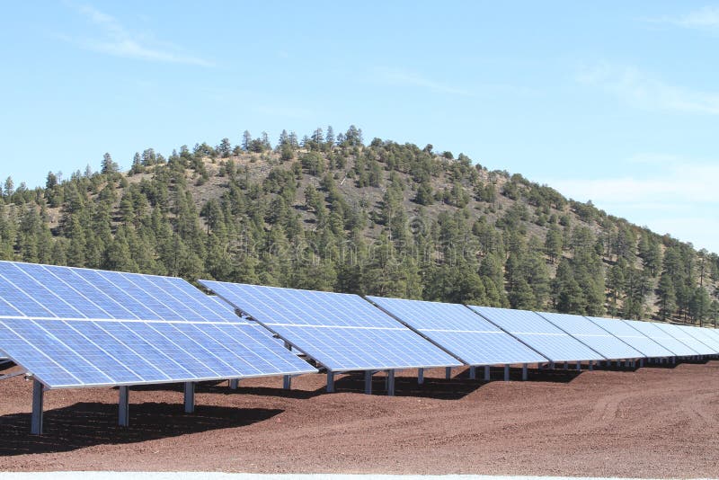 USA, Arizona: Solar Power Plant Stock Photo - Image of american, light ...