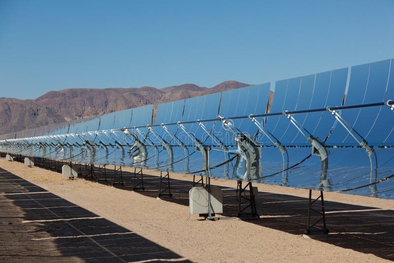 A Solar Power Plant in the California Desert Stock Photo - Image of ...