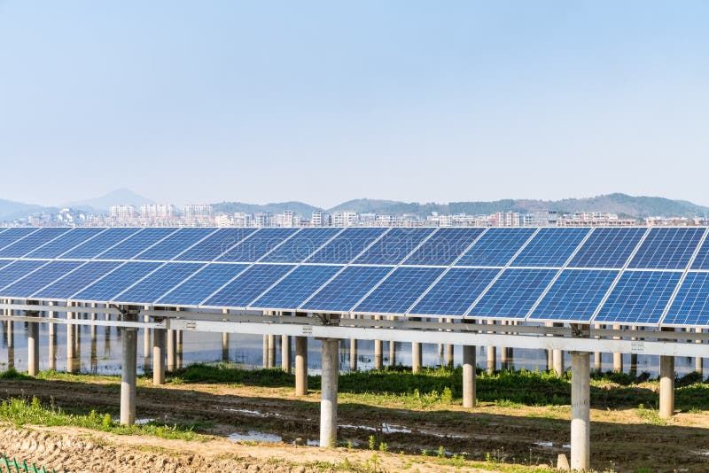 Solar power plant stock photo. Image of landscape, plant - 86431844