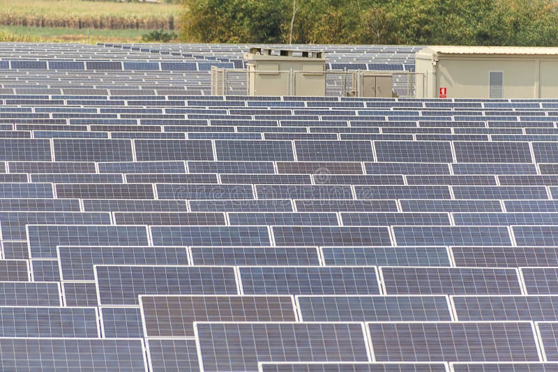 Solar Power Plant Under Construction in Thailand Stock Image - Image of ...