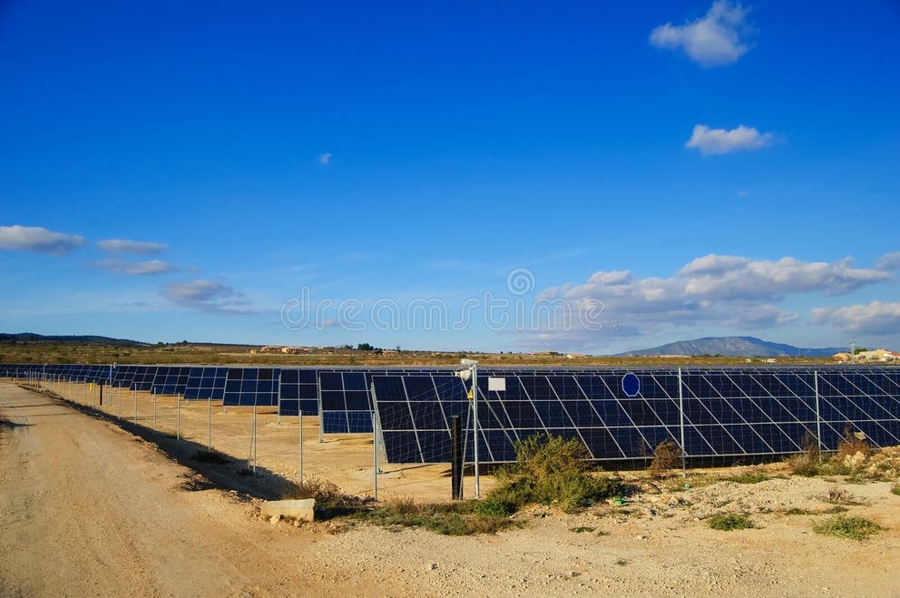 Solar power plants. stock photo. Image of innovation, charge - 7023022