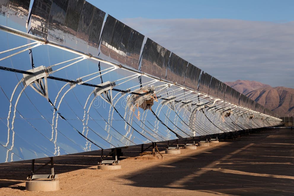 Solar power reflectors stock photo. Image of generation - 16594182