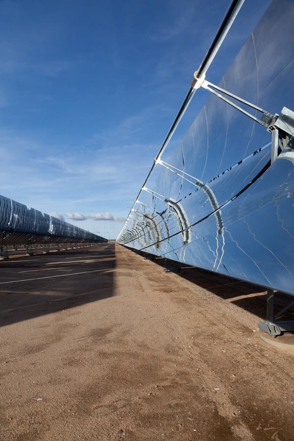 Solar power reflectors stock image. Image of shiny, mirrors - 17828017
