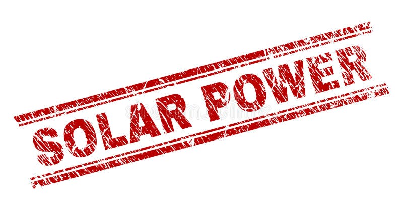 Grunge Textured SOLAR POWER Stamp Seal Stock Vector - Illustration of ...