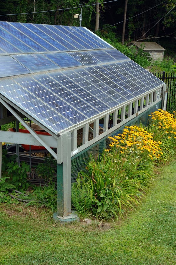 Solar Power Shed stock image. Image of photovoltaic, sunlight - 1151563