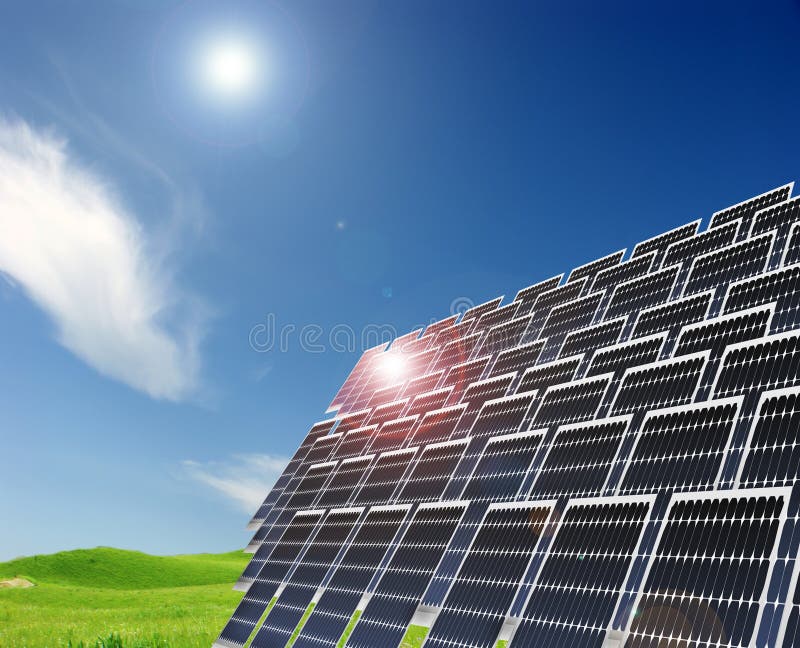Solar power station stock photo. Image of solar, saving - 17178498
