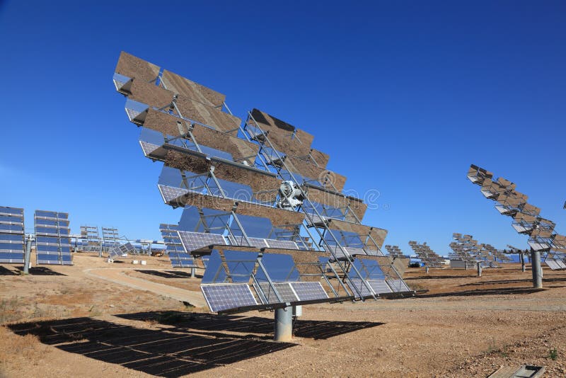 Solar Power Station stock photo. Image of future, collector - 25800810