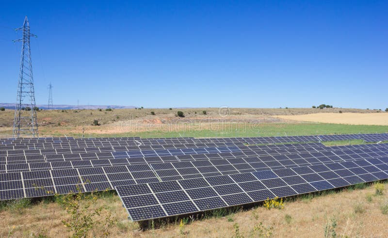Solar Power Station stock image. Image of current, energy - 26888861