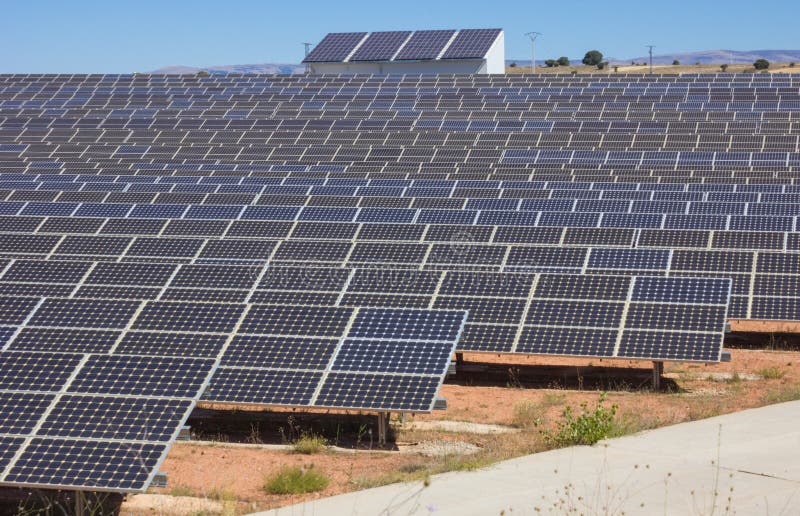 Solar Power Station stock image. Image of current, cloud - 26888873