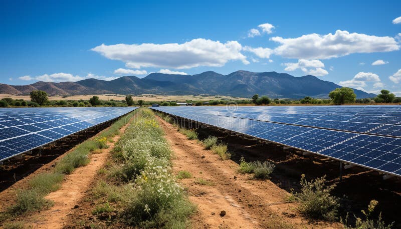 Solar Power Station Generates Clean Electricity for Sustainable ...