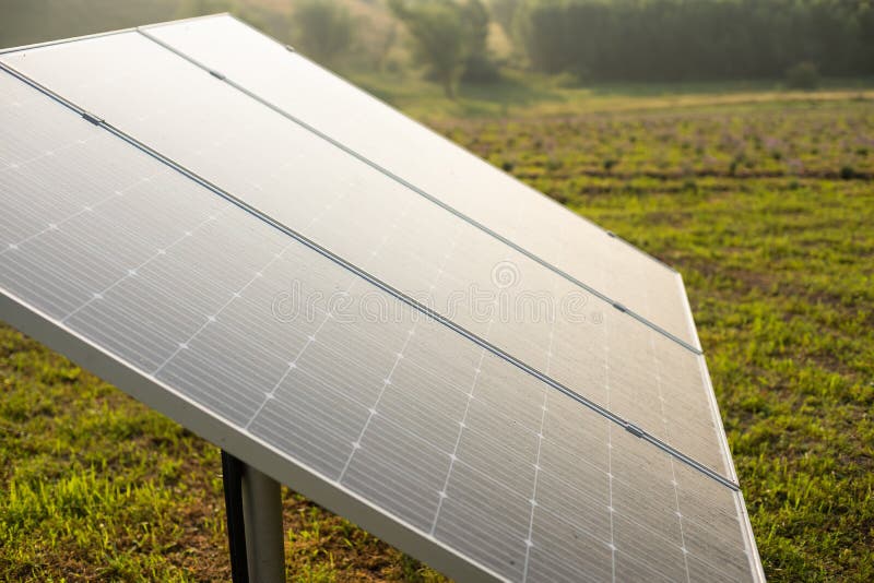 Solar Power Station, Solar Panel. Stock Photo - Image of renewable ...