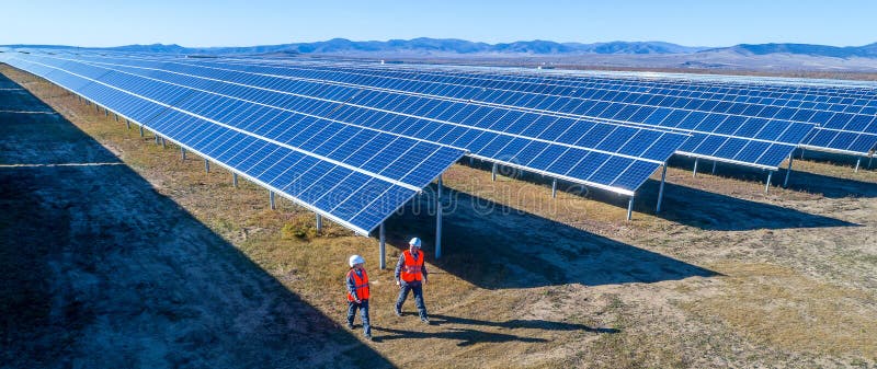 Solar power station stock photo. Image of collector - 101985200