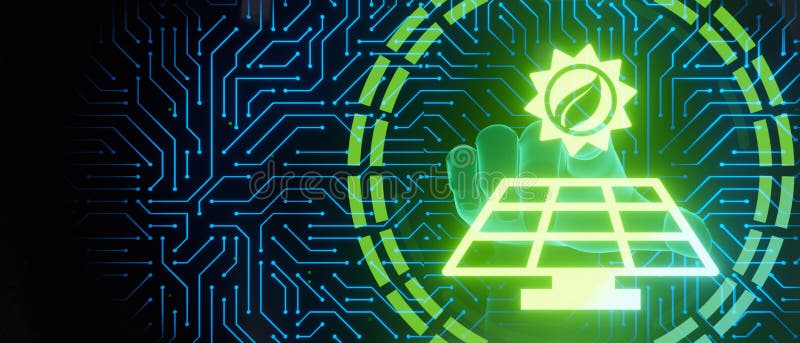 Solar Power Technology Concept Green Energy Alternative Source To ...