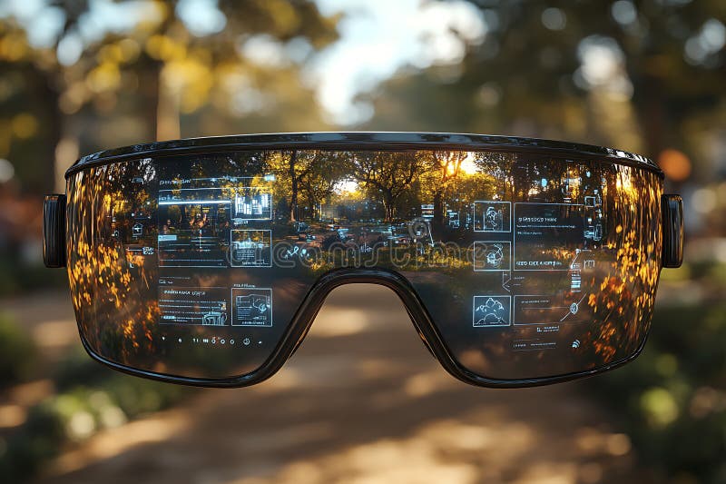Solar-Powered Bamboo Smart Glasses Showcasing Eco Tips in the Outdoors ...