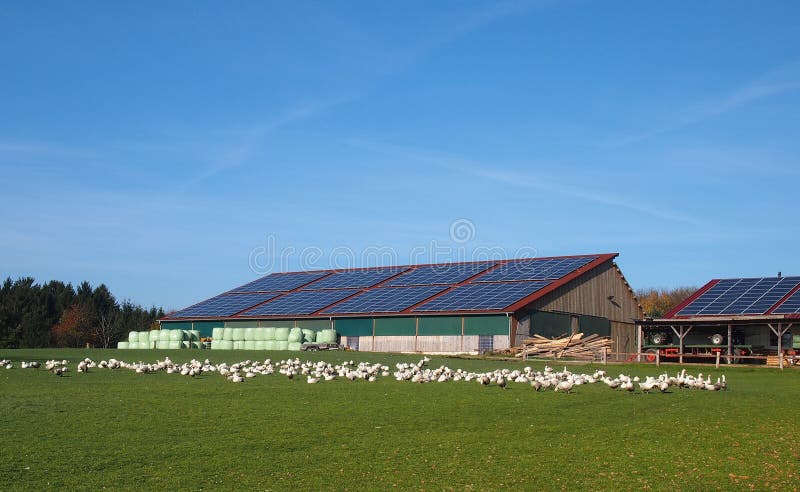 Solar powered barn stock image. Image of green, farm - 62110295