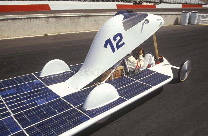 Solar-powered automobile editorial photography. Image of vehicles ...
