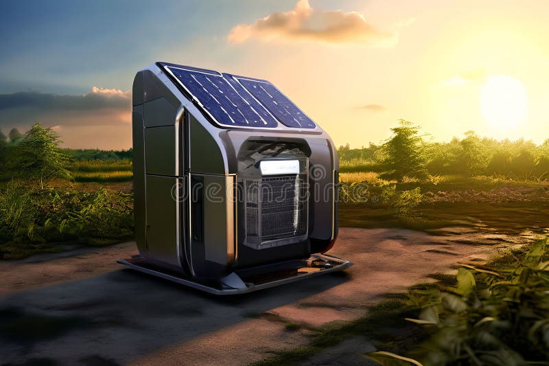 Solar Powered Compactor a Compactor that Runs on Solar Energy Co Stock ...