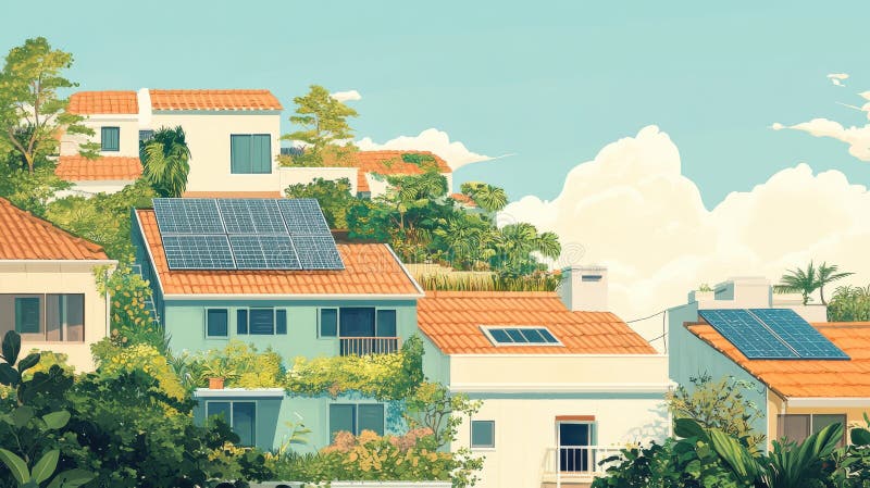 Solar-powered Eco-friendly Home with Greenery and Sustainable ... Solar-powered Eco-friendly Home with Greenery and Sustainable ...
