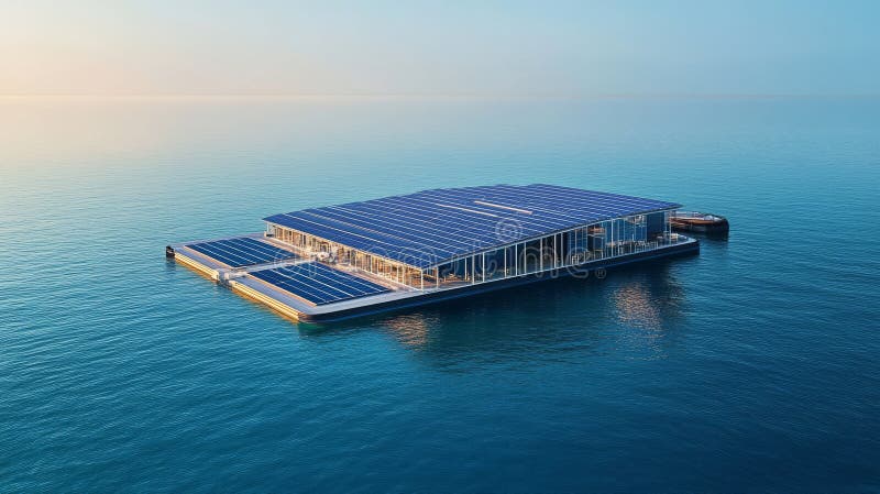 A Solar-powered Floating Facility that Cleans Ocean Water and Gathers ...