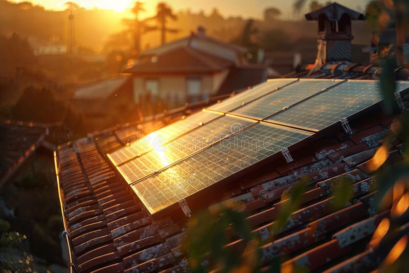 Solar-Powered Future: Rooftop Panel Epitomizes Solarpunk Style ...