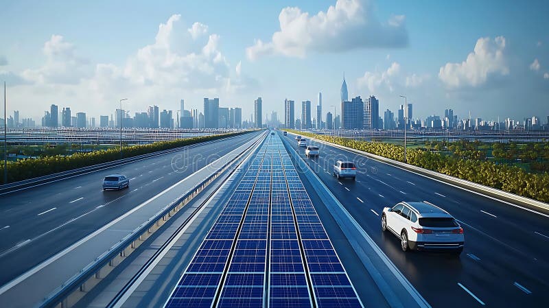 Solar Powered Highway with Interconnected Pedestrian Pathways and City ...