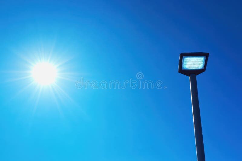 Solar-powered LED Light for Sustainable Urban Infrastructure Stock ...