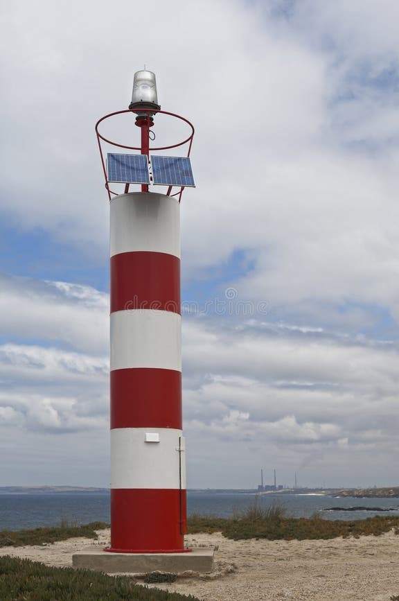 Solar powered lighthouse stock image. Image of lighthouse - 27444513