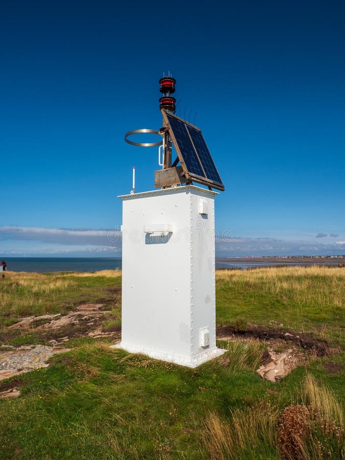 Solar Powered Navigation Light Stock Image - Image of warning, estuary ...