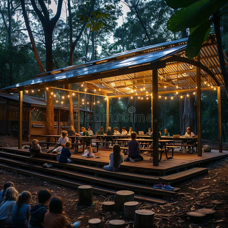 Powered Outdoor Classroom Stock Illustrations – 9 Powered Outdoor ...