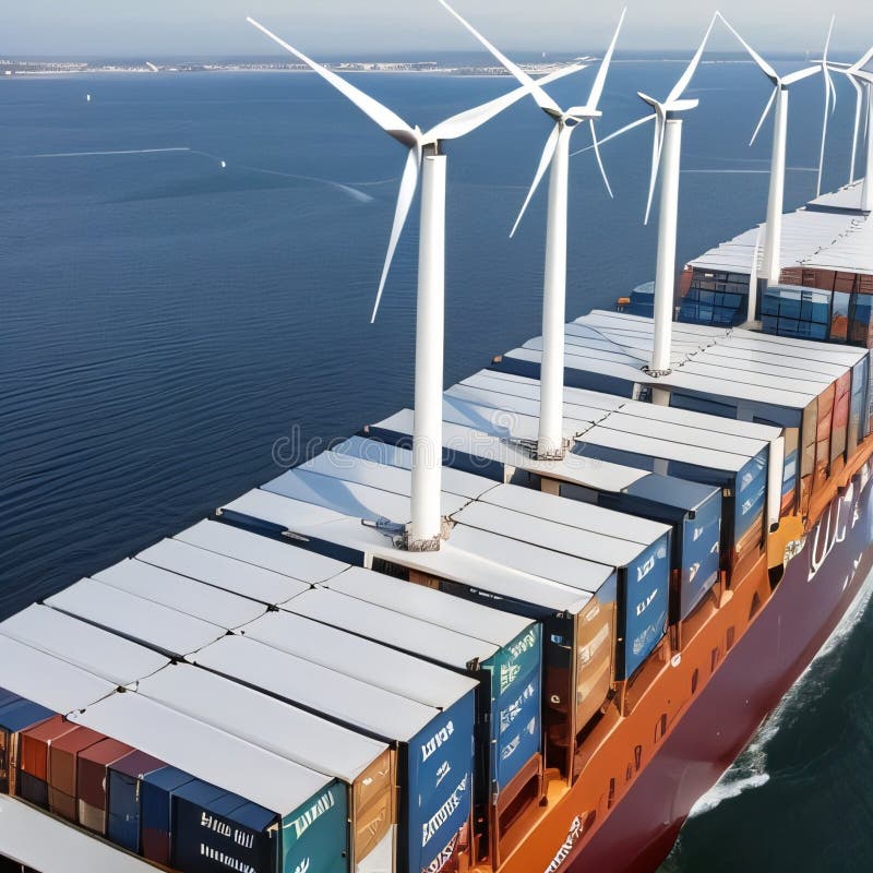 Solar Powered Ship - AI Generated Image Stock Illustration ...