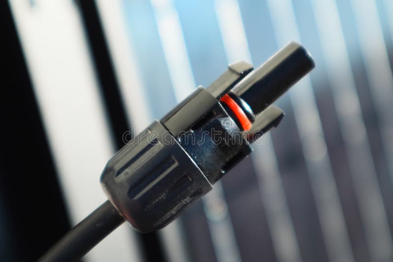 Solar PV Connectors of Solar Photo Voltaic Panel System. MC4 Socket ...