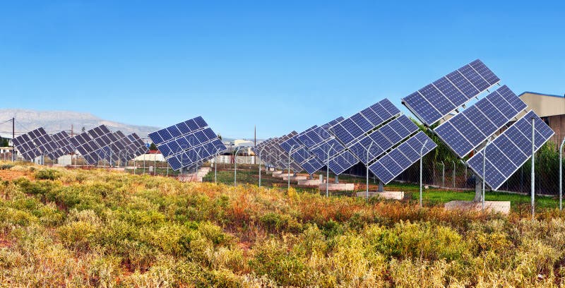 Solar pwoer units stock photo. Image of construction - 27334330