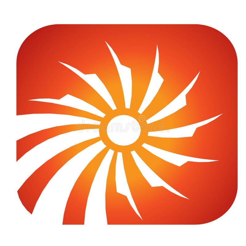 Sun Solar rays logo stock vector. Illustration of sparkle - 22756290