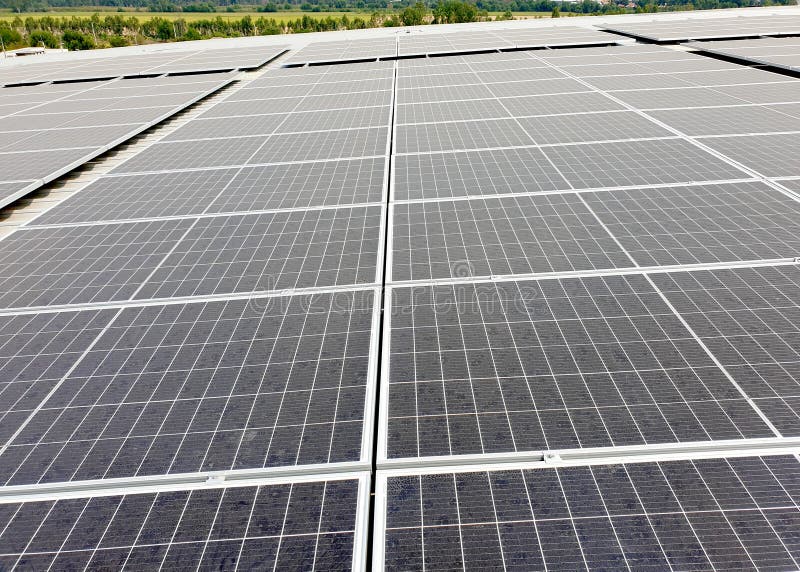 Solar Rooftop installation stock photo. Image of generation - 255540564